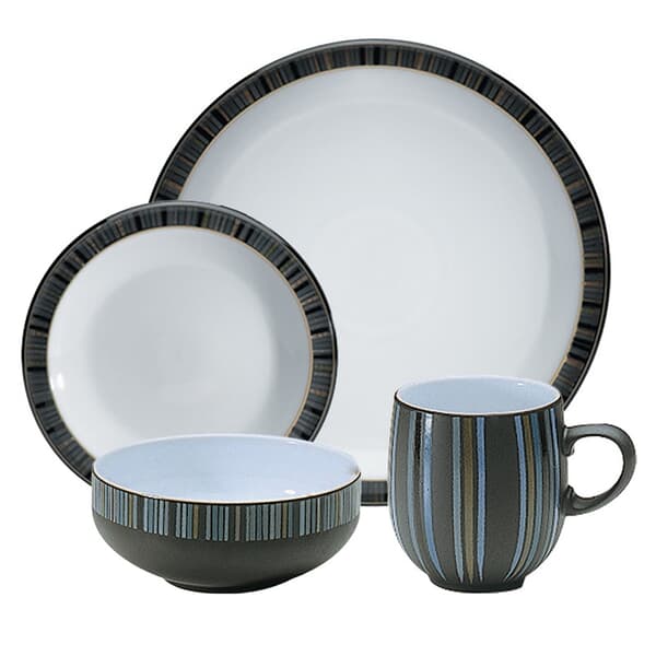 Denby Jet Stripes 16 Piece Boxed Set - (012041950) - eCookshop