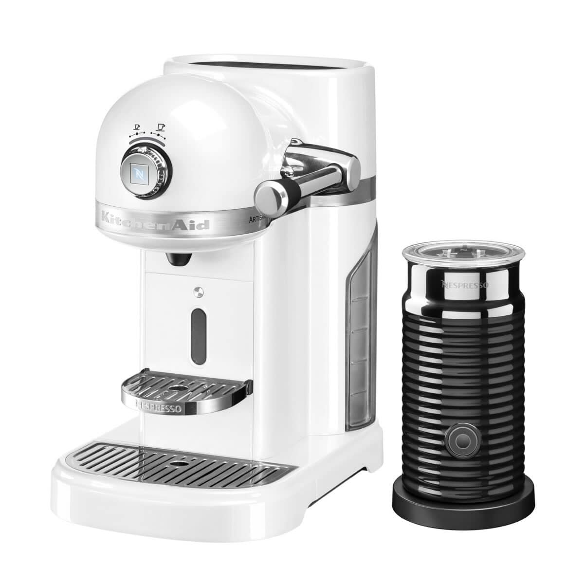 KitchenAid Artisan Nespresso Maker With Aeroccino - Frosted Pearl ...