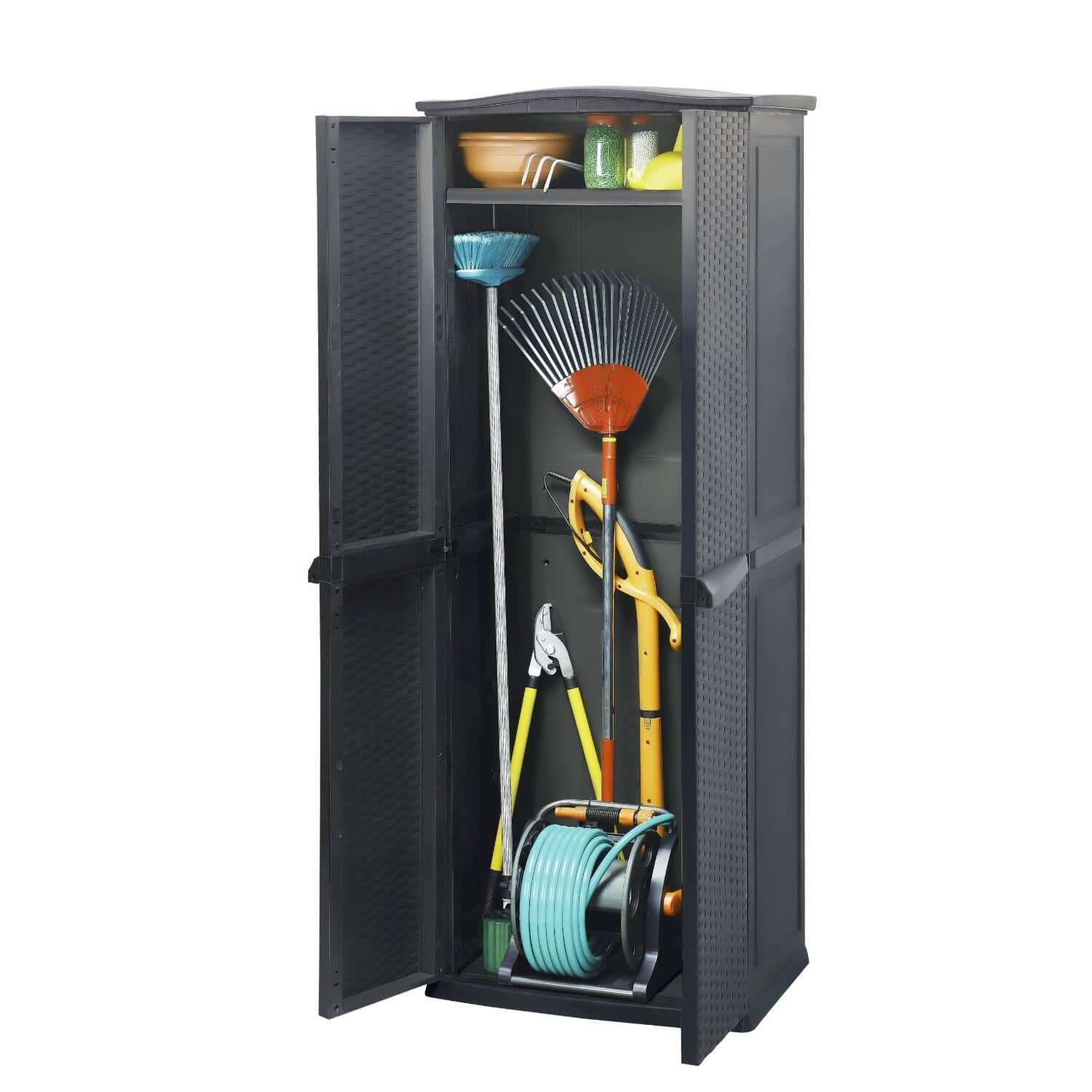 Keter Rattan Style Storage Cabinet - (17190093) - Garden Furniture World