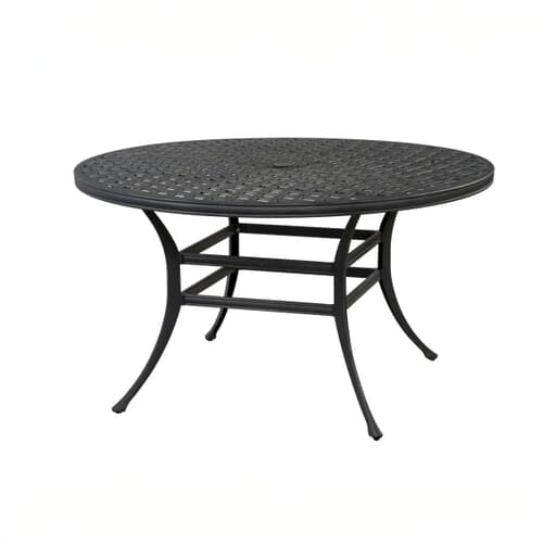 Hartman Tuscany 6 Seat Round Dining Set With Parsol Grey - (HMTUSSET01 ...