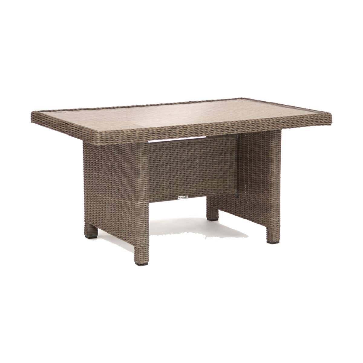 Kettler Palma Mini Table Rattan With Glass Insert - (0193316-2100 ...