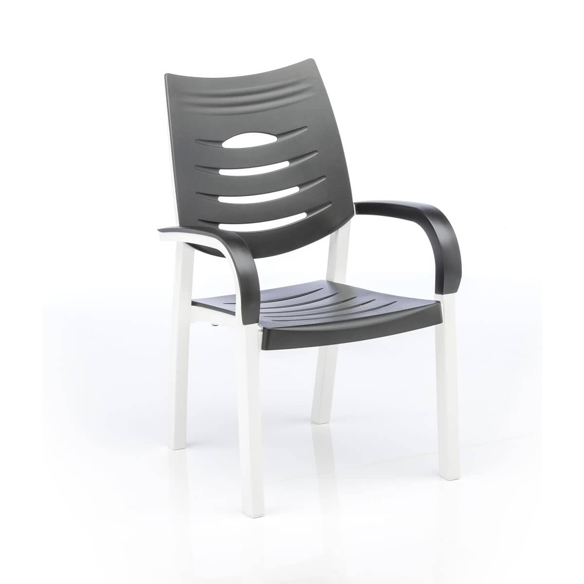 Kettler Happy Chair White/Anthracite - (0310202-0000) - Garden ...