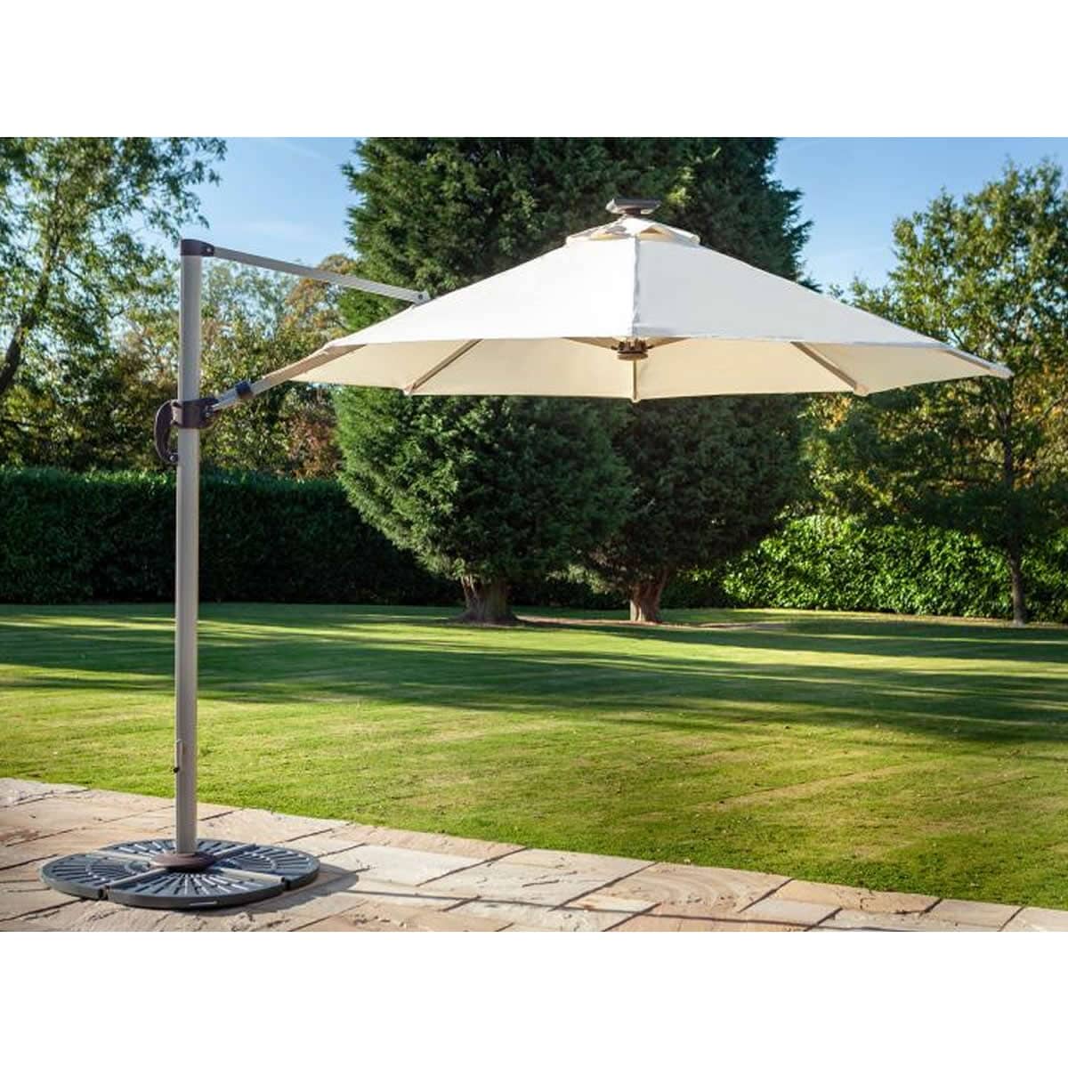 Hartman 3m Round Cantilever Parasol Champagne/Linen - (14561003 ...