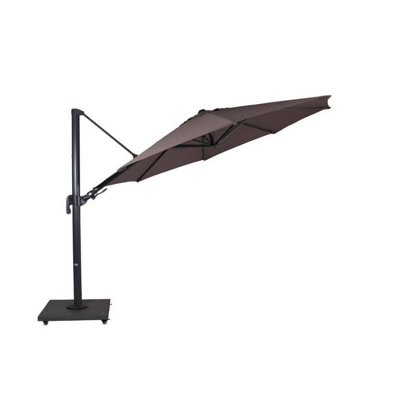 Life Palermo Round 3.3m Cantilever Parasol Taupe - (180153037) - Garden ...