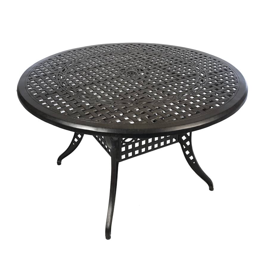 Norfolk Leisure 180cm Round Table - Coke (30014) - Garden Furniture World