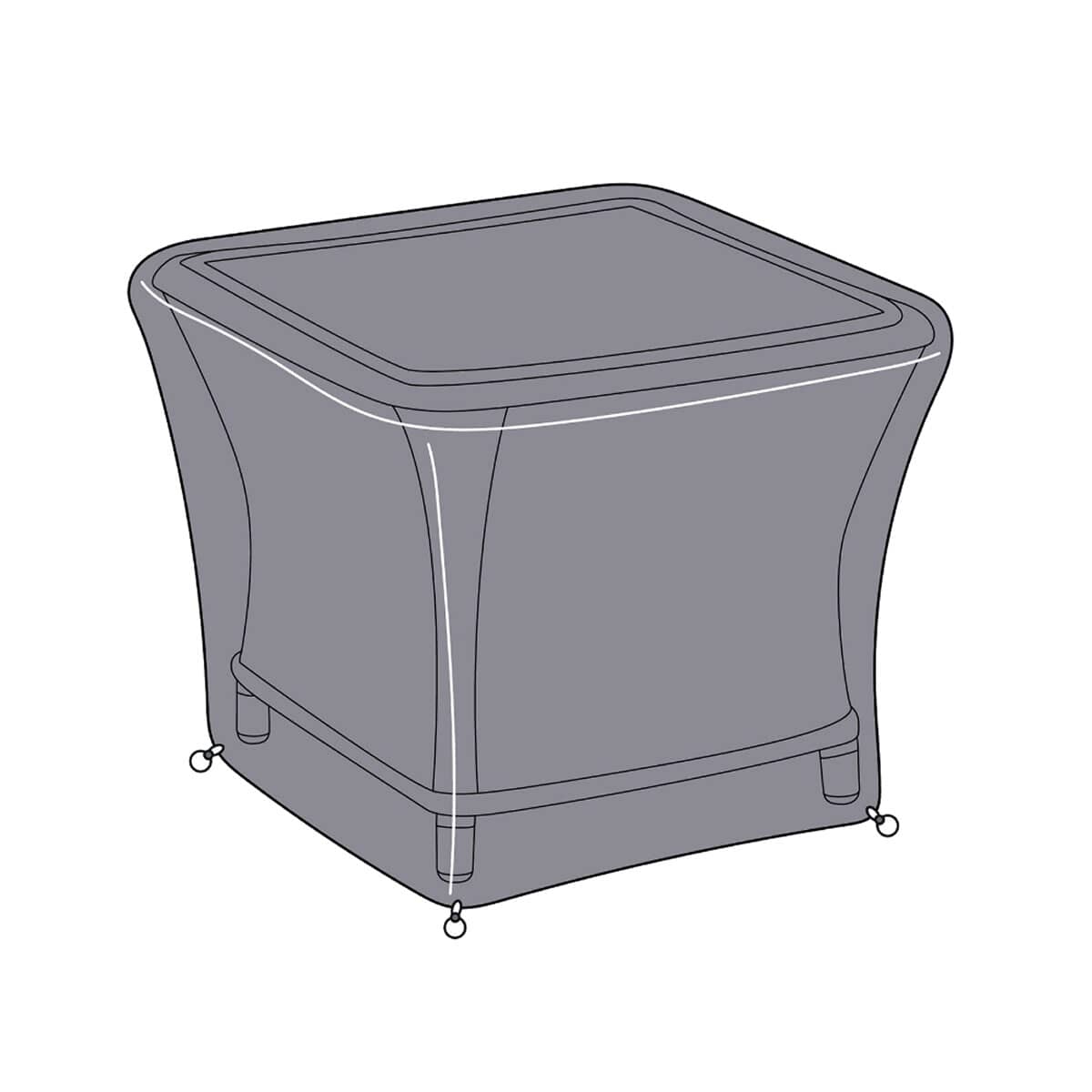 Hartman Heritage Square Side Table Cover - (60202051) - Garden ...