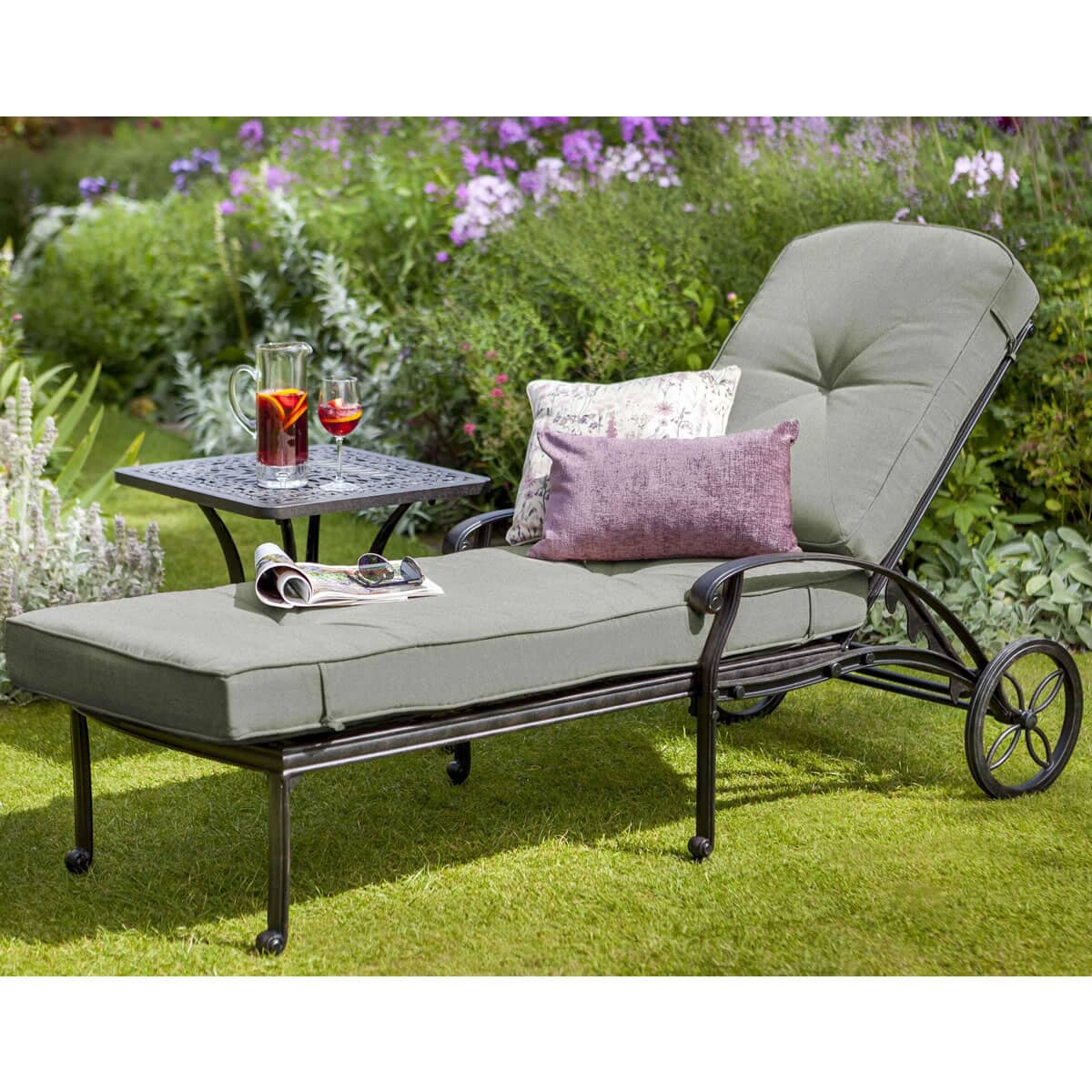 Hartman Capri Lounger - Bronze - (60818431) - Garden Furniture World