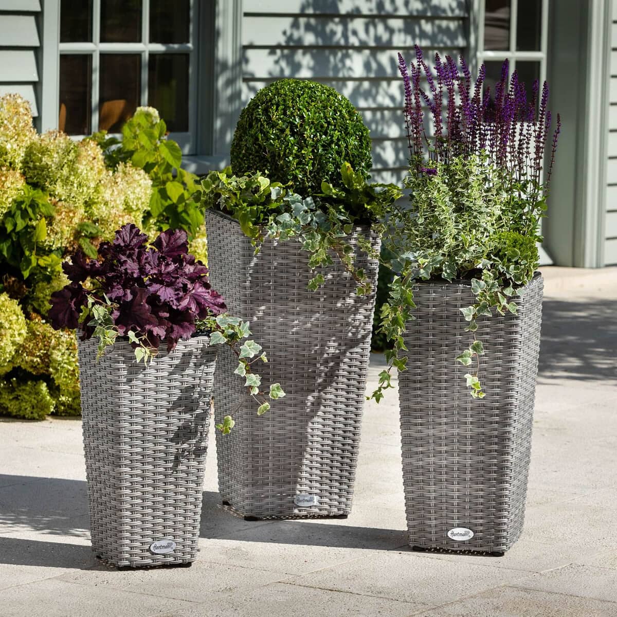 Hartman Heritage Nest of 3 Planters Ash - (68154146) - Garden Furniture ...