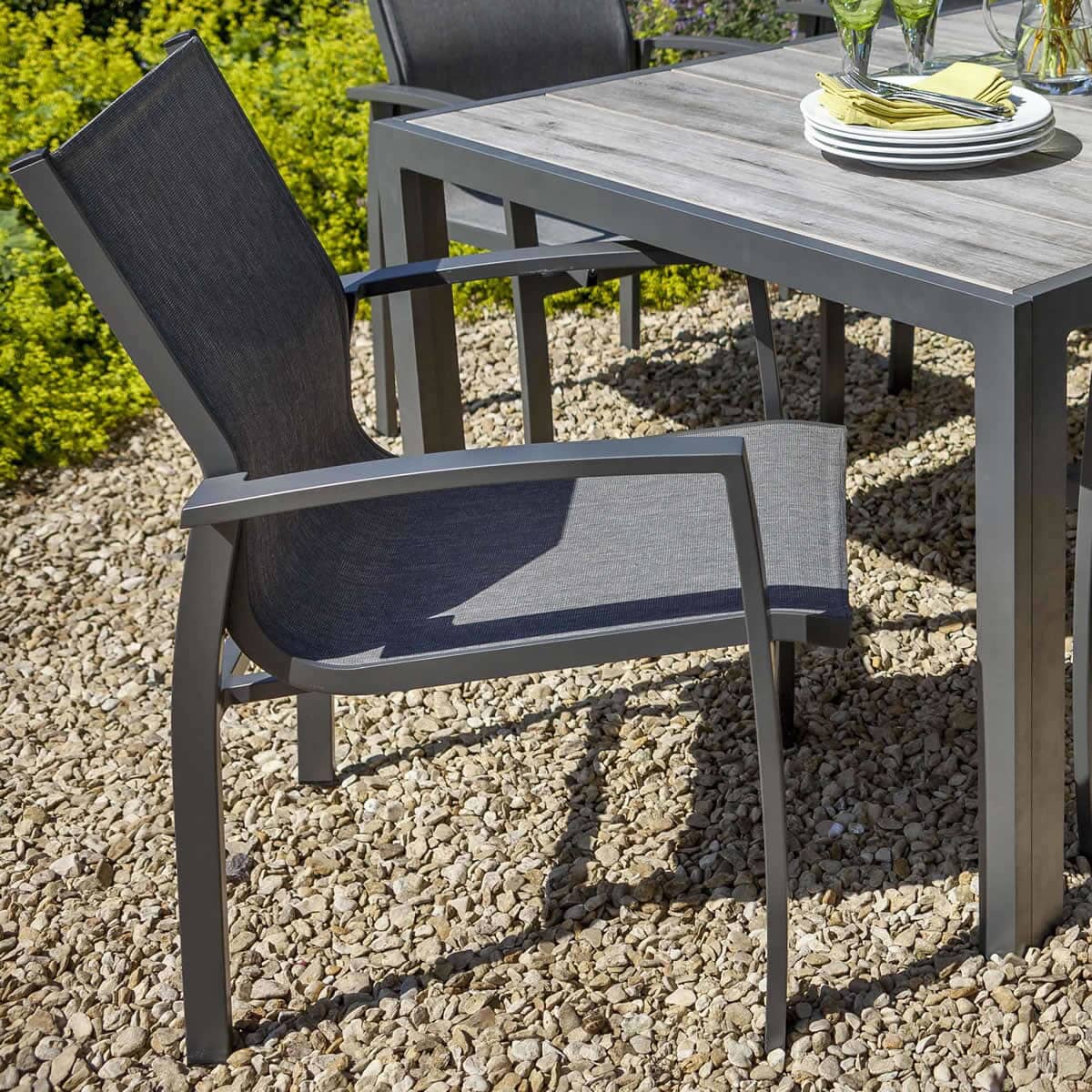 Hartman Georgia Dining Chair - Platinum - (68279088) - Garden Furniture ...