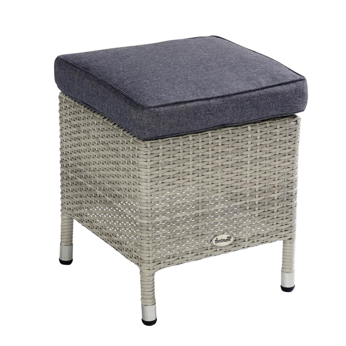 Hartman Curve Footstool Cool Grey/Charcoal - (69015044) - Garden ...