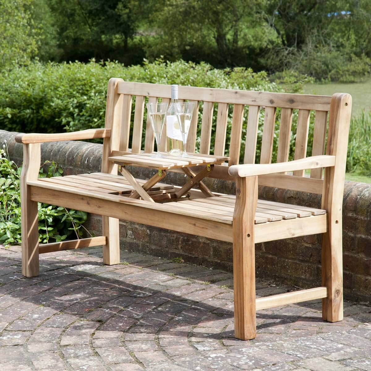 Alexander Rose Acacia 5ft Companion Bench (AC1820H) - Garden Furniture ...