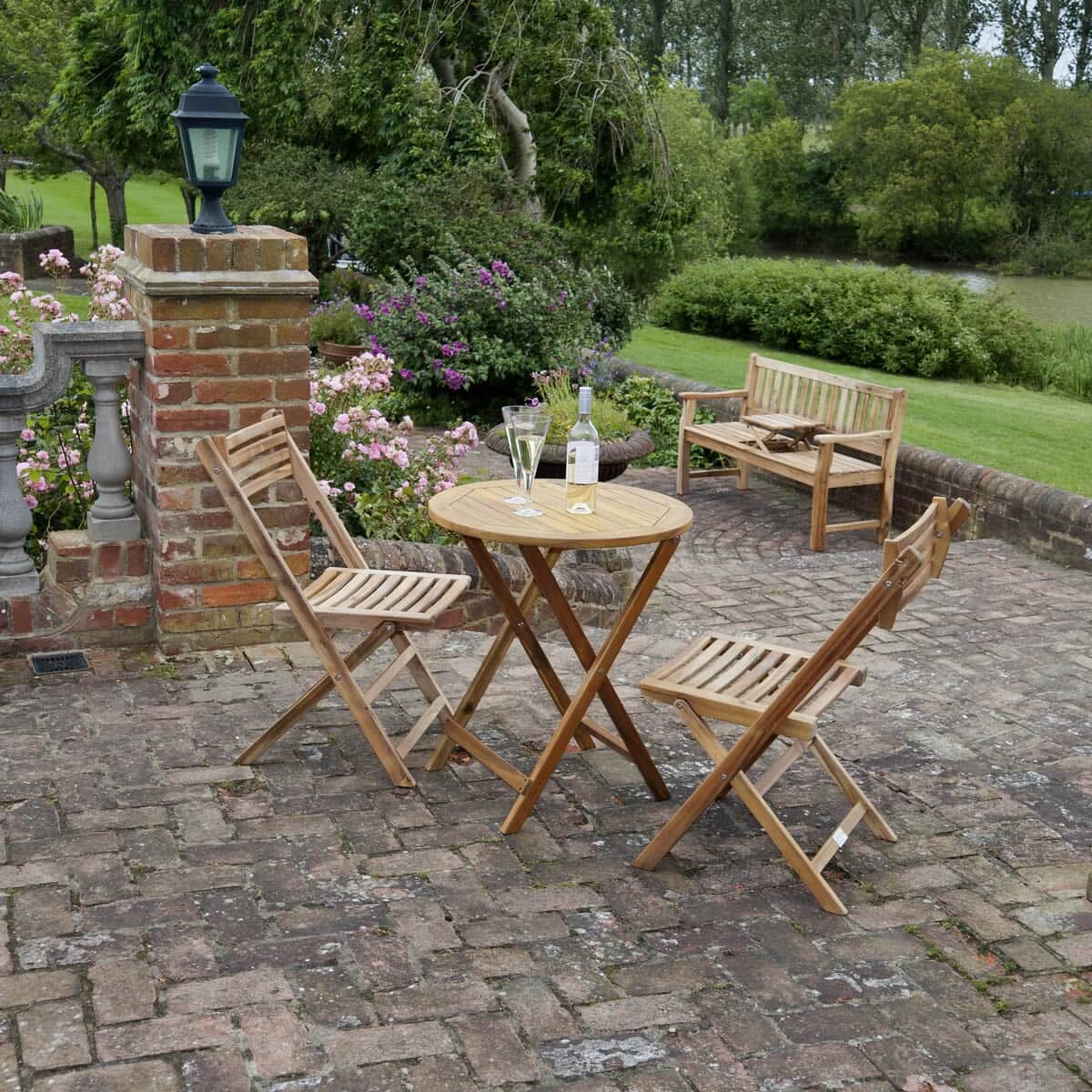Alexander Rose Acacia Tea For Two (AC1822) - Garden Furniture World