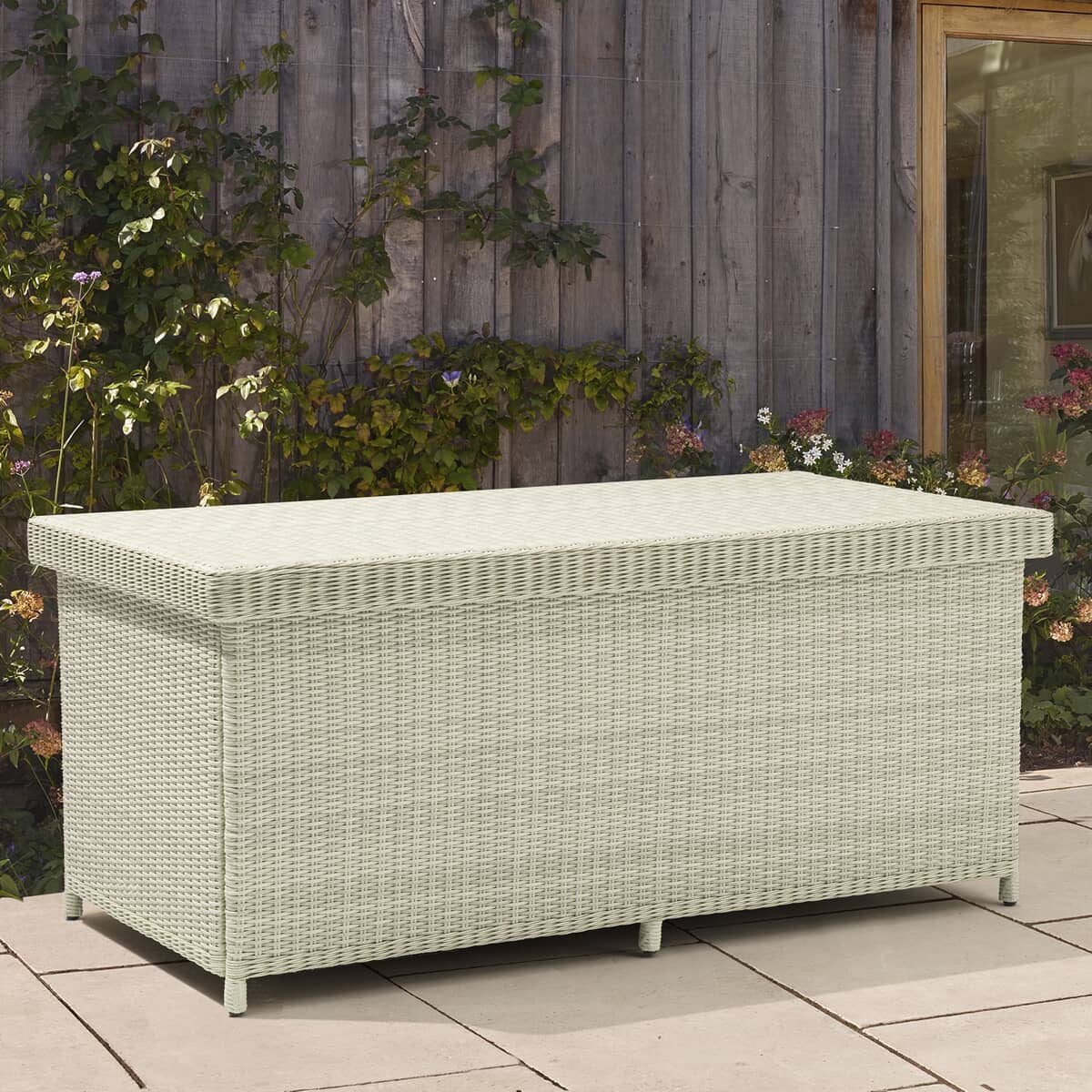 Bramblecrest Chedworth Large Cushion Box including Liner - Dove Grey ...