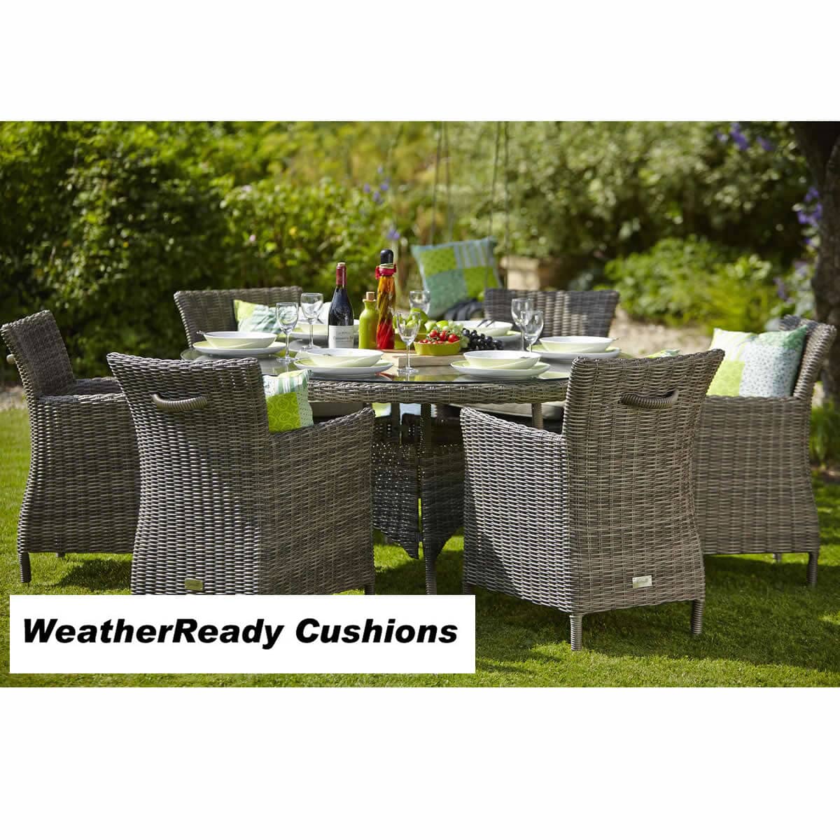 Hartman Bali 6 Seat Set - Birch/WeatherReady Tweed - (HBALISET1703 ...