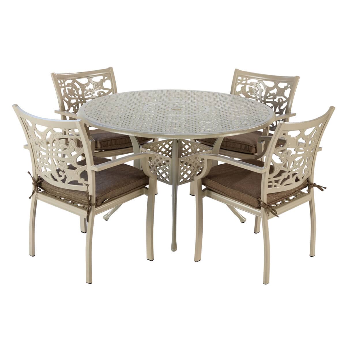 Hartman Celtic Cast 4 Seat Round Set - Sandstone - (HCELTSS02) - Garden ...