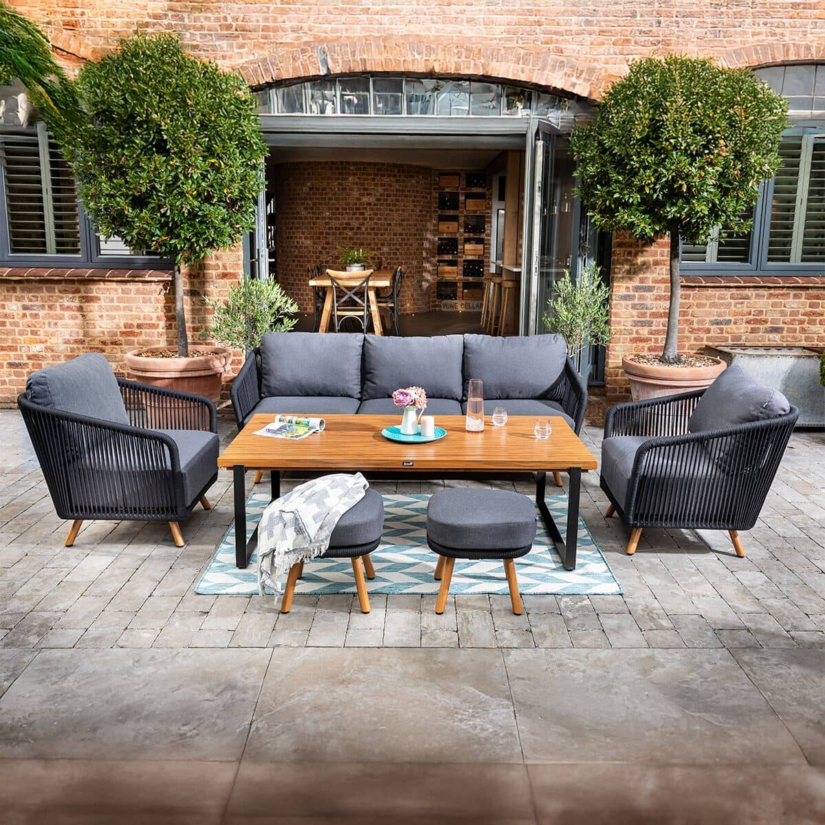 Hartman Eden 3 Seat Lounge Set - (HMEDENSET1) - Garden Furniture World
