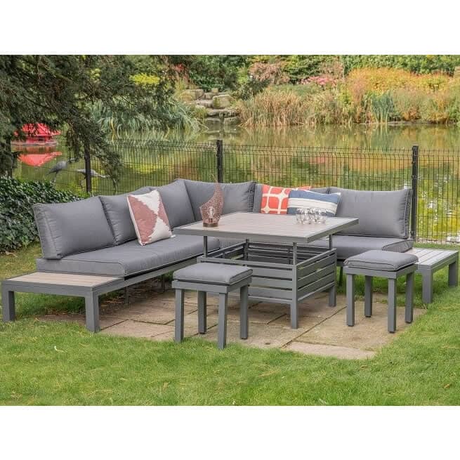 Leisure Grow Milan Modular Dining Set - (MLNSET8) - Garden Furniture World