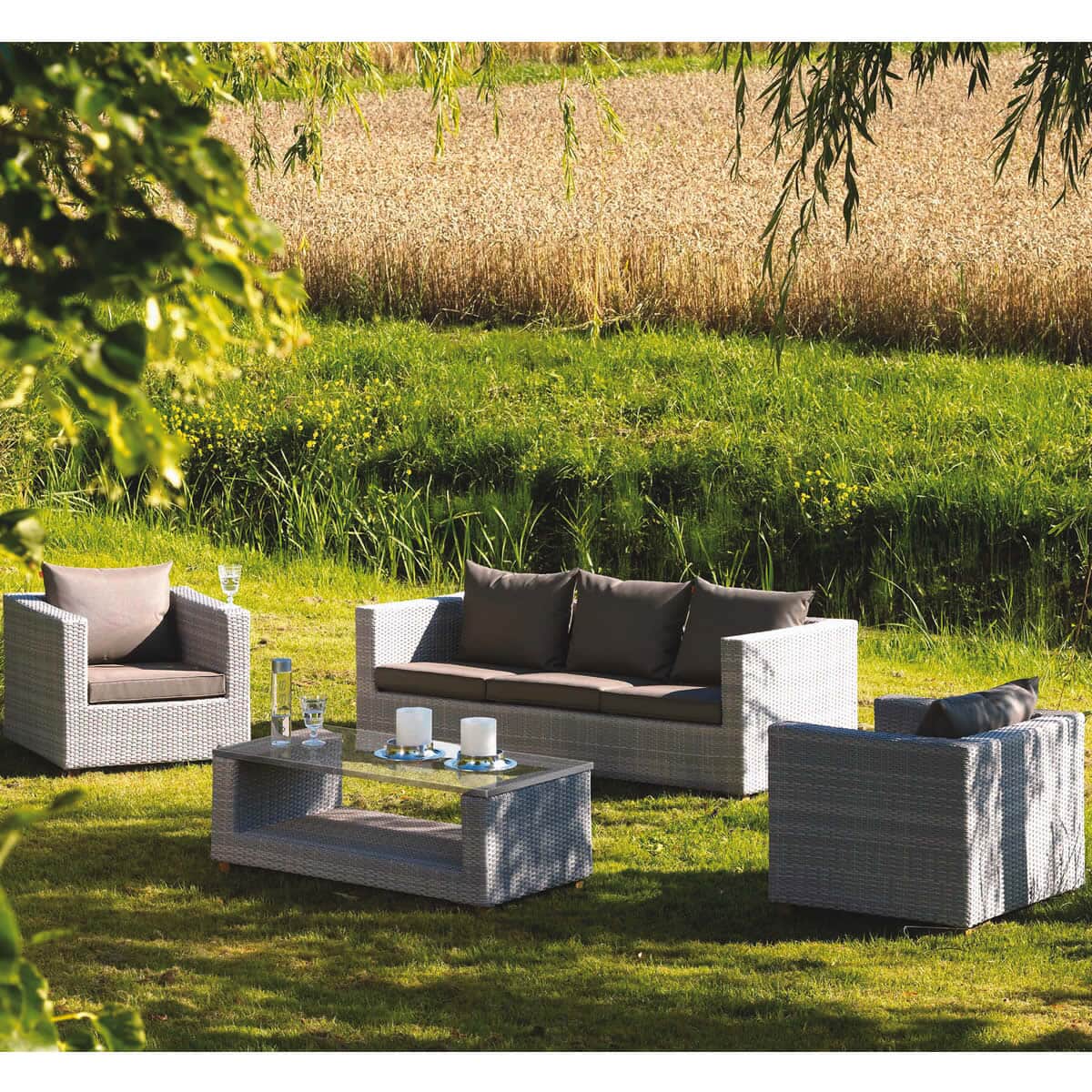 Norfolk Leisure LIFE Ambrosia Lounge Set (NL4006) - Garden Furniture World