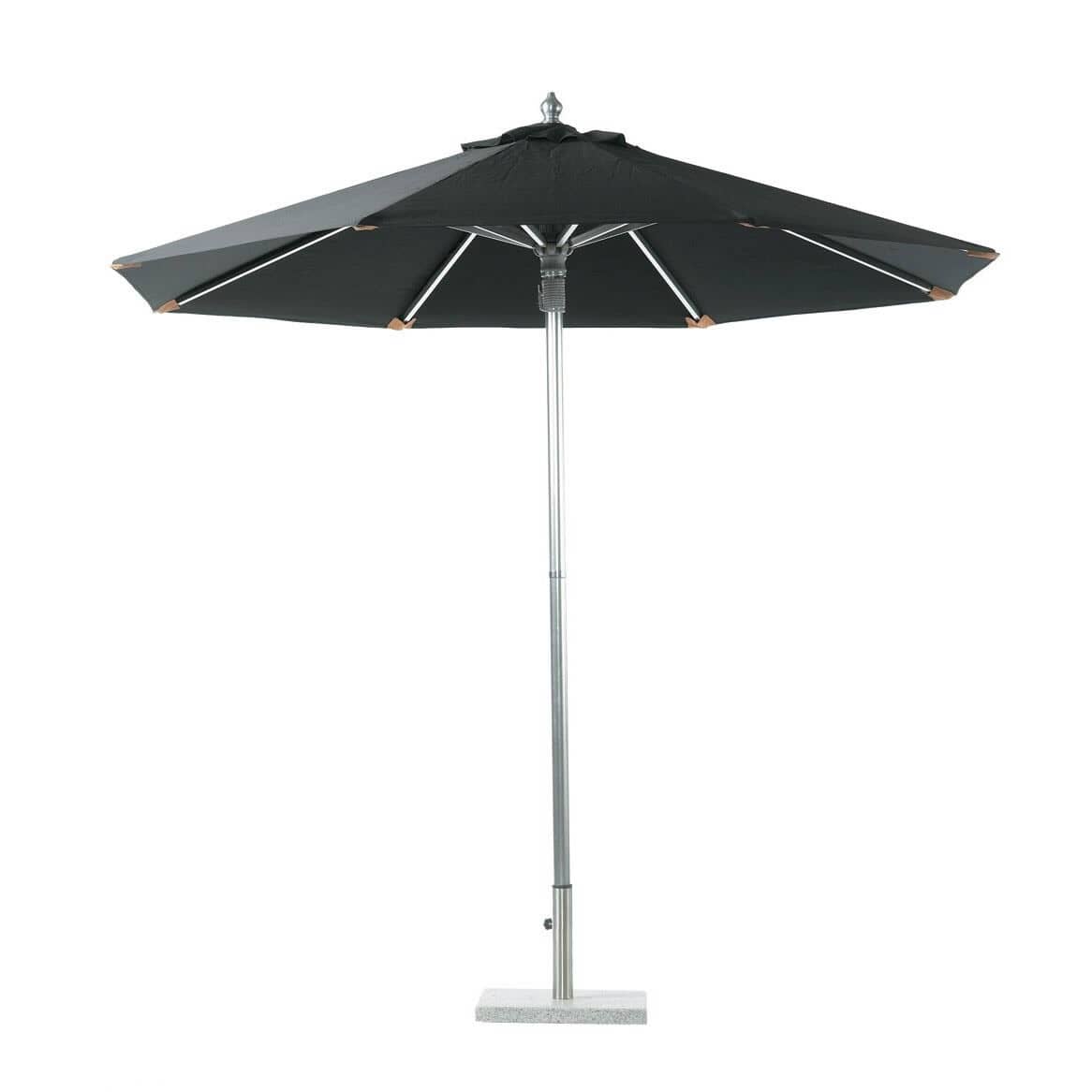 Bramblecrest 2.5m Aluminium Parasol - Black (PAKC1) - Garden Furniture ...