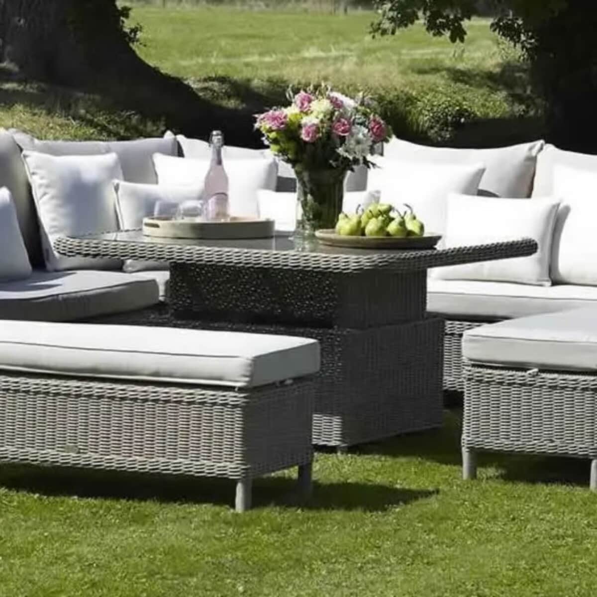 Bramblecrest Oakridge Square Adjustable Casual Dining Table - (RKMT8J ...