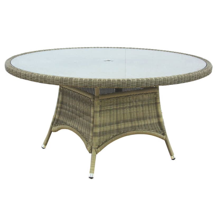 Bramblecrest Sahara Round Table 100cm (3mm Latte) -Woven - (RTRS4 ...