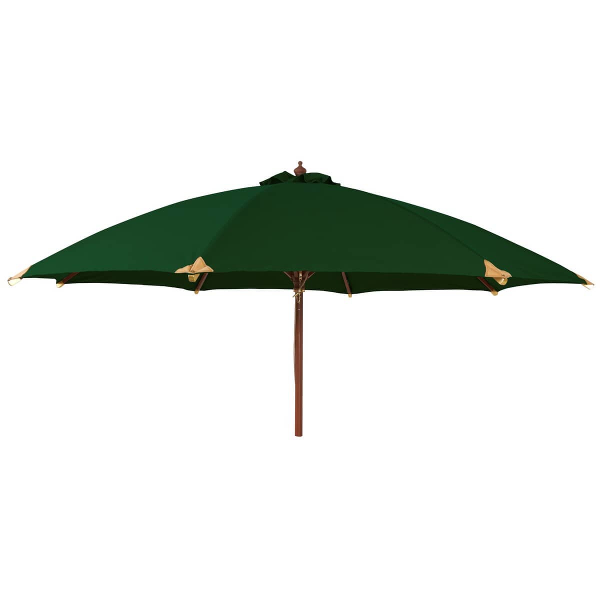 Alexander Rose 2.7m Wooden Curved Parasol - Green (UC27G) - Garden ...