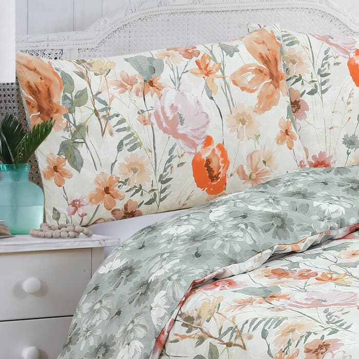 Vantona Harvest Floral Pink - JustLinen