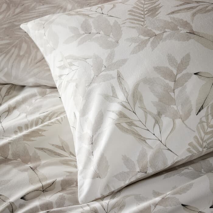 Vantona Serene Leaves Natural - JustLinen