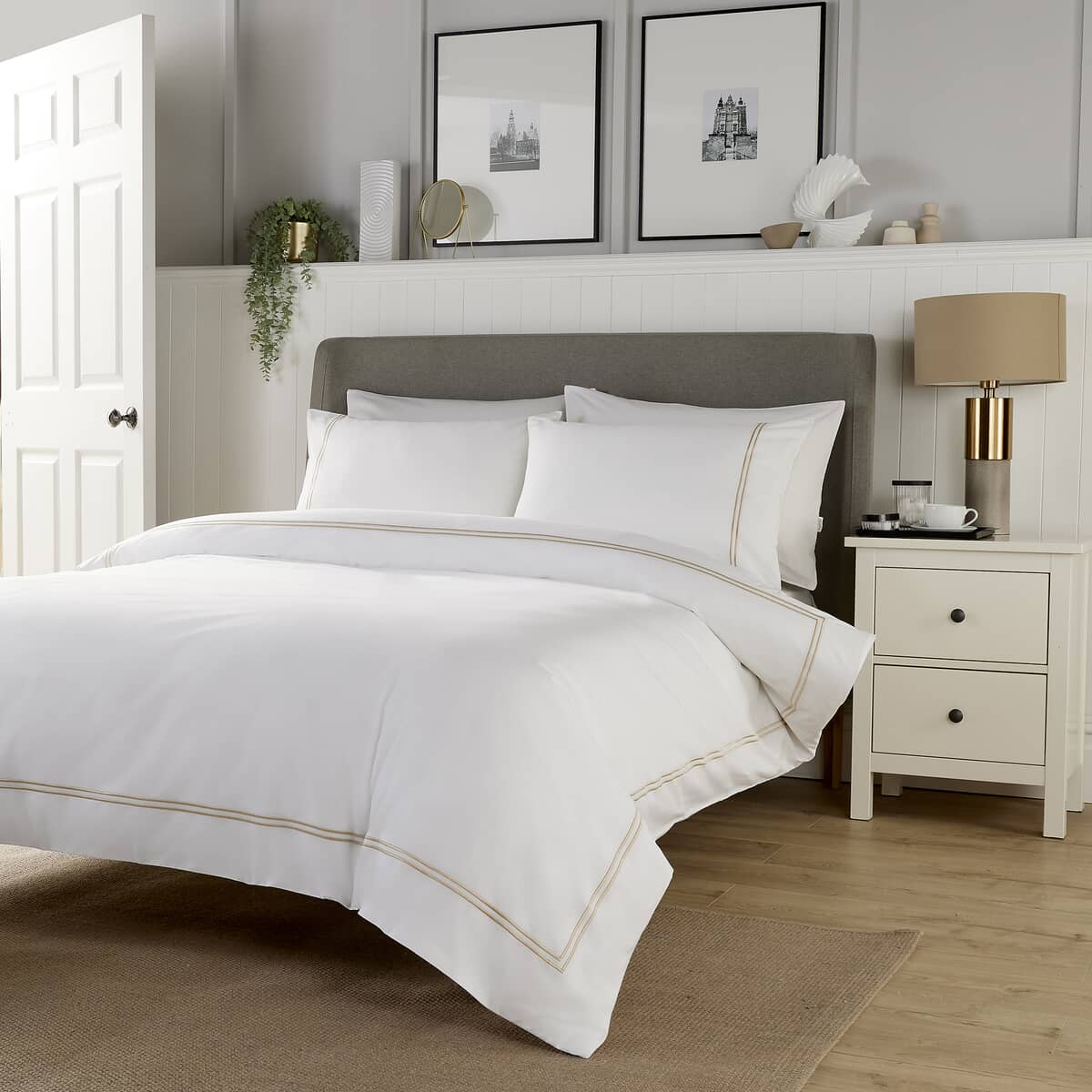 Vantona Beretta Stitch Gold - JustLinen