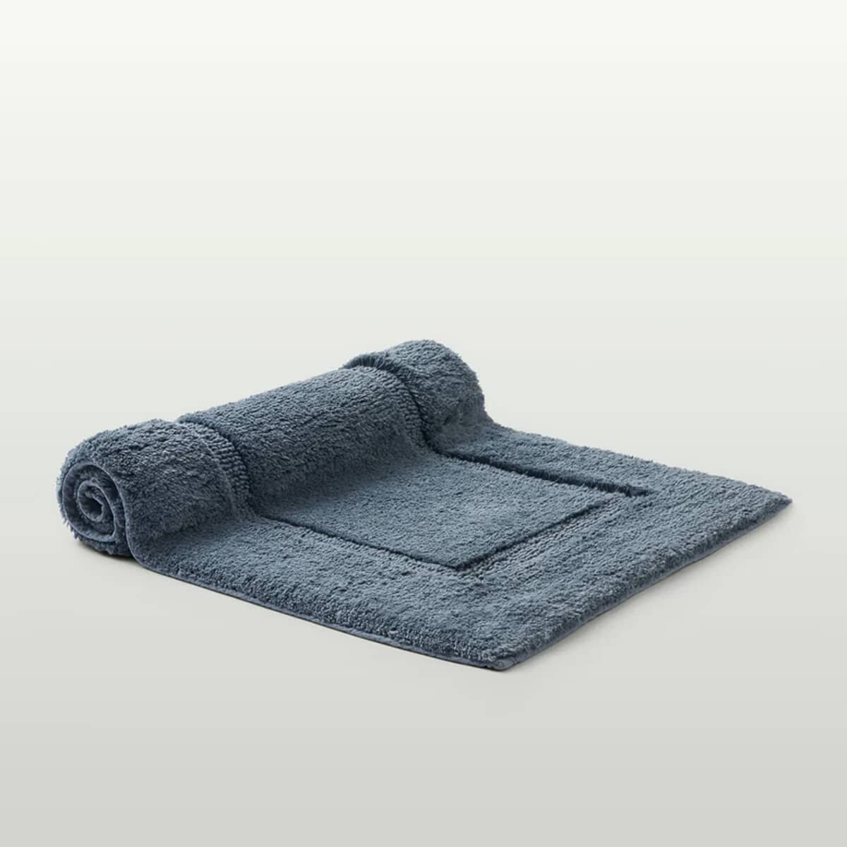 Christy Indulge Bath Rug Slate Blue - JustLinen