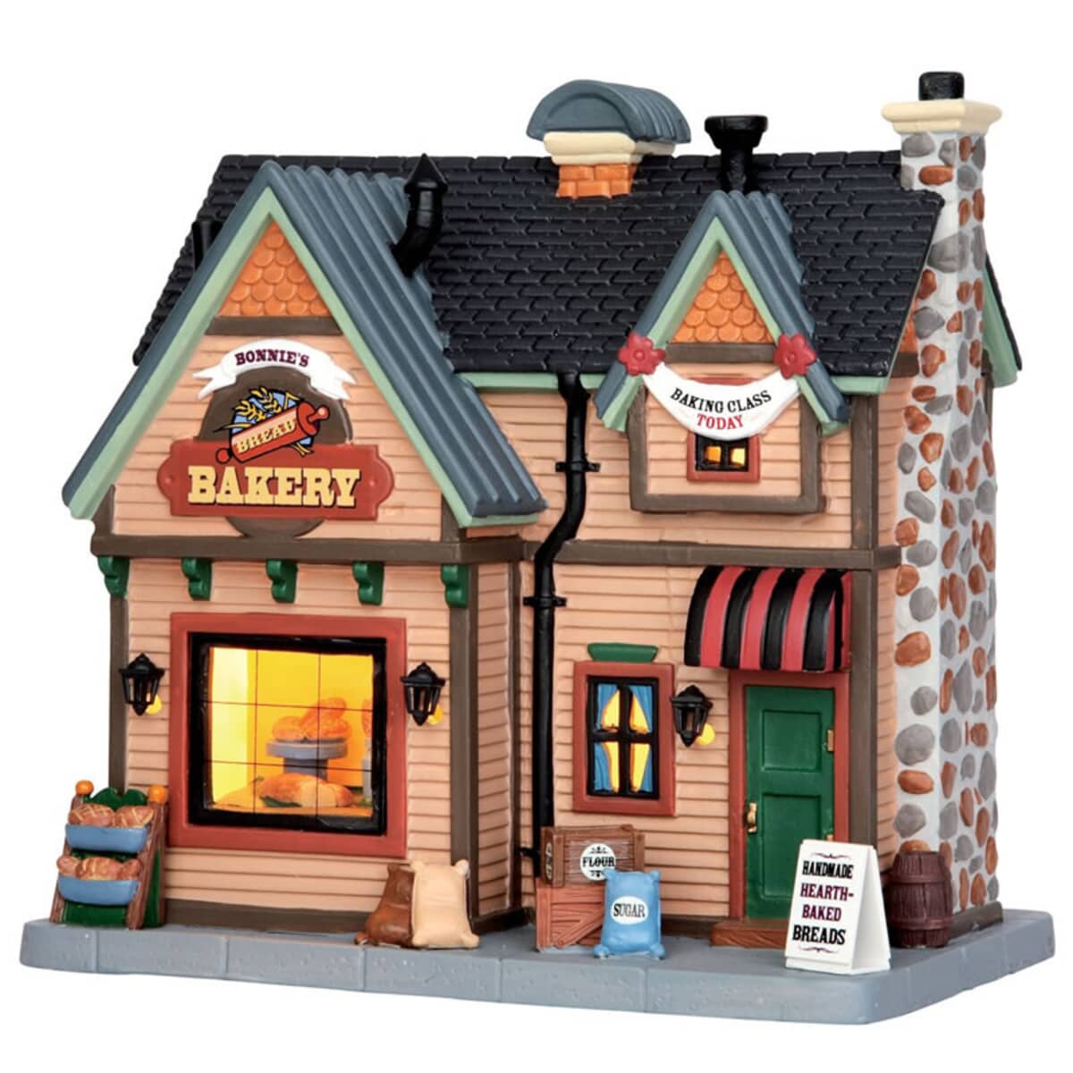 Lemax Christmas Village Bonnies Bread Bakery - 55934 - (55934) - £42.99 ...
